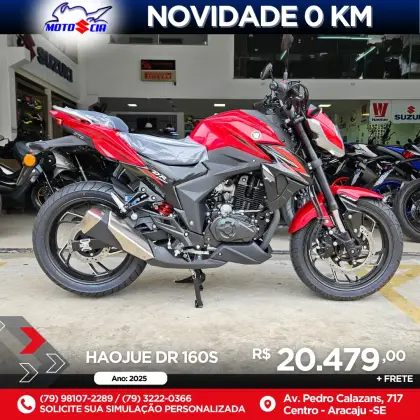 Haojue Dr-160-fi a partir de 2025: Motos novas 0km em aracaju/SE